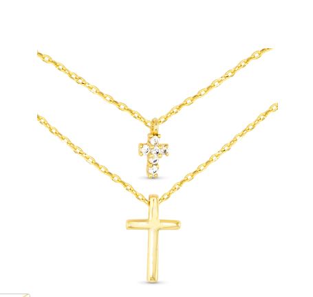Double Cross Necklace – Gypsy River Apparel